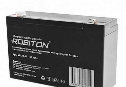Аккумулятор robiton vrla6-12 6В 12Ач