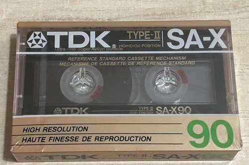 Аудиокассета TDK SA-X 90 1987 Япония новая