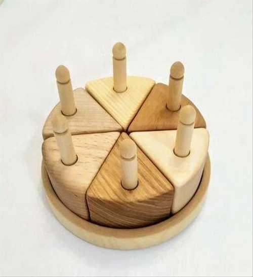 Тортик игрушечный деревянный