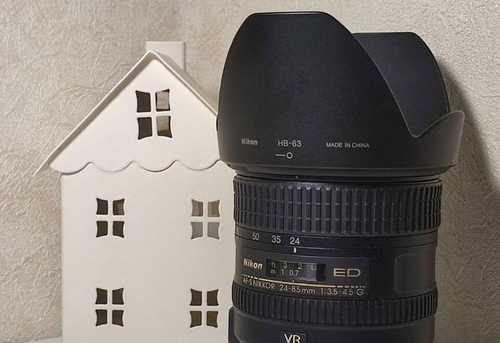 Объектив Nikon AF-S 24-85mm f/3.5-4.5 G ED VR