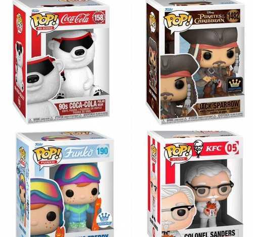 Funko pop Freddy Funko, Coca-Cola, Sanders