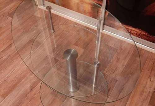 Стеклянная тумба под телевизор, журнальный стол
