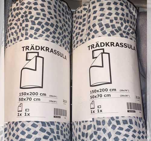 Постельное белье IKEA tradkrassula в зеленую точку