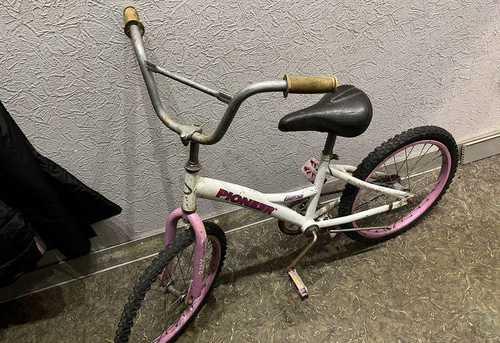 Детский велосипед pioneer б/у 20 колеса