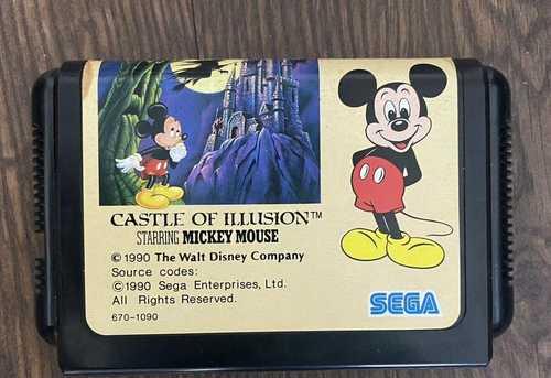 Castle of illusion картридж Mega drive оригинал