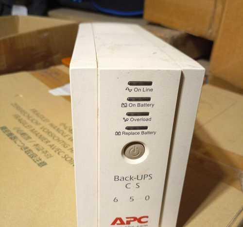 Ибп APC Back UPS CS650