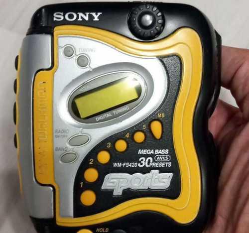 Кассетный плеер sony walkman wm -fs420