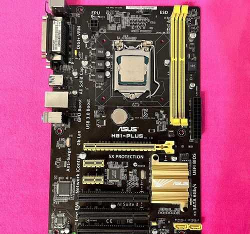 Материнская плата asus H81-plus LGA1150