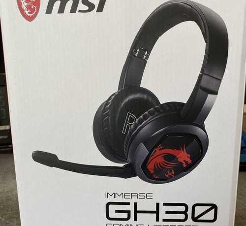 Наушники msi immersse GH30 gaming headset