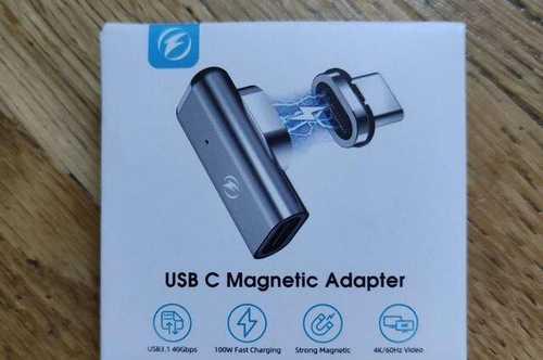 Магнитный адаптер usb C угловой