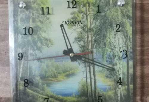 Электронные часы с пейзажем (настенные)