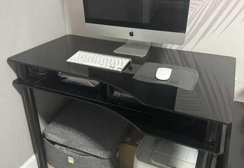 Компьютерный стол стеклянный, письменный стол