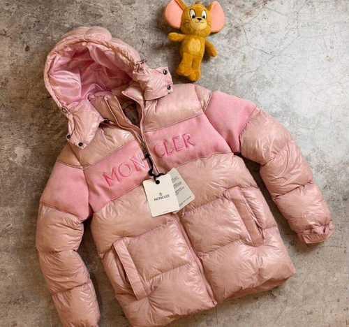 Пуховик куртка Moncler Pink NFS