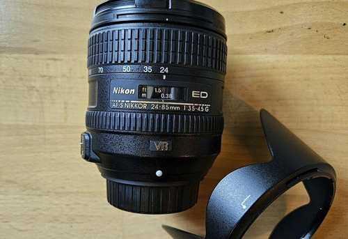 Объектив Nikon Nikkor 24-85mm 3.5-4.5G ED
