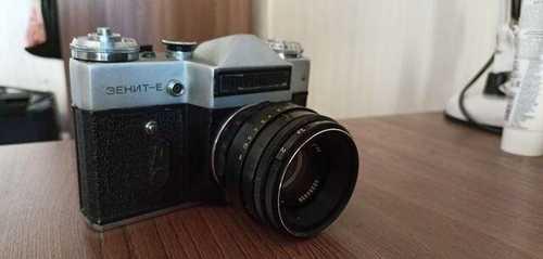 Плёночный фотоаппарат Zenit E + объектив Гелиос 44