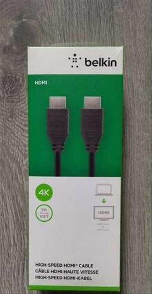 Кабель цифровой аудио-видео Belkin hdmi 3м