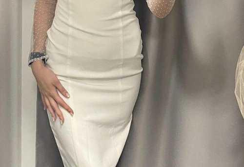 Новое женское белое платье (свадебное платье)