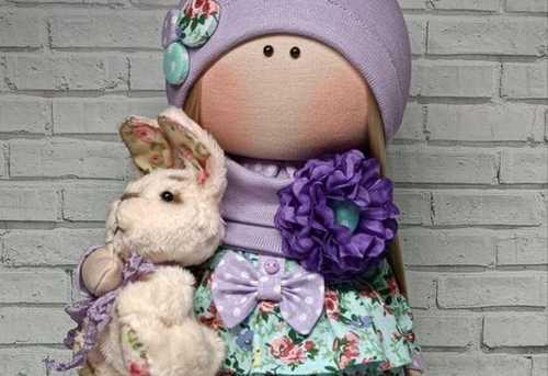 Текстильная кукла с Зайкой