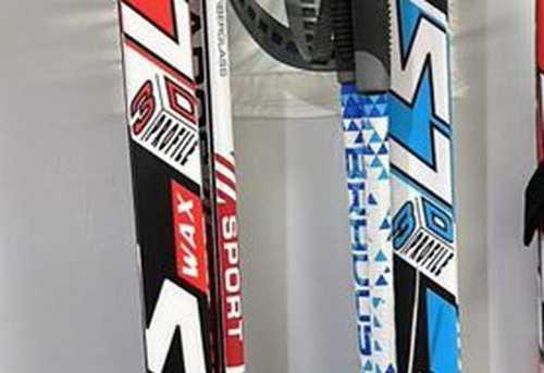 Лыжный комплект STC-лыжи 170см+палки+крепление NNN