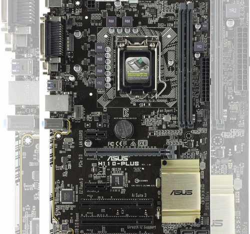 Материнская плата asus H110-plus Socket LGA1151