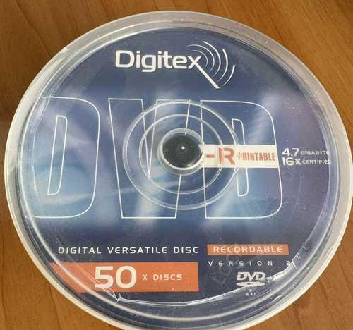 DVD-R болванки Digitex 4,7 GB 16x