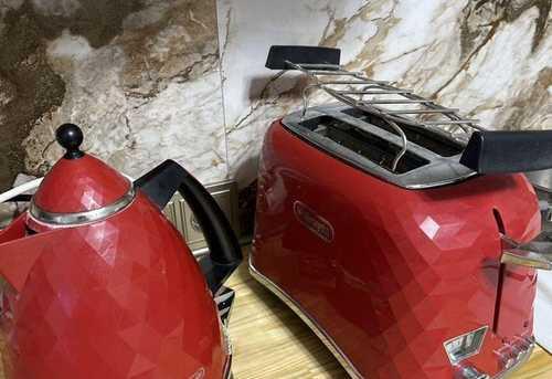 Чайник и тостер delonghi