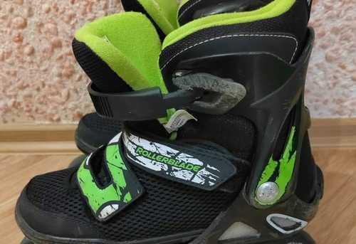 Ролики rollerblade детские р. 35-38+ защита