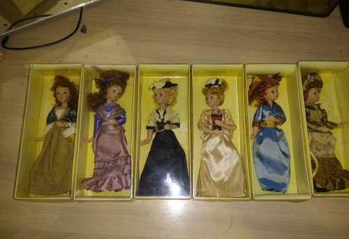 Кукла фарфоровая коллекционная дамы эпохи