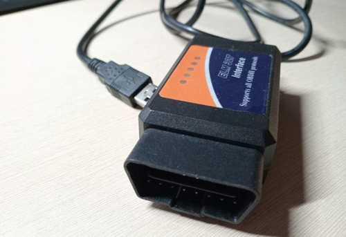 Сканер ELM327 OBD2 v1.5 USB с переключателем