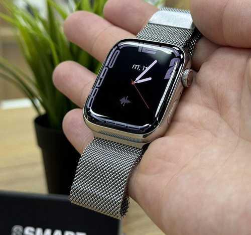 Apple watch S8 silver Stainless steel