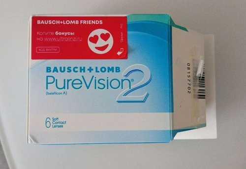 Линзы контактные Bausch+Lomb PureVision 2