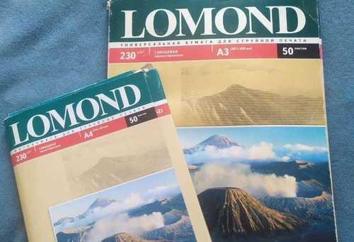 Фотобумага для струйной печати формат А3, Lomond