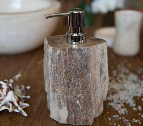 Дозатор для мыла из окаменелого дерева Natural