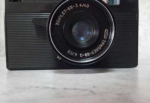 Плёночный фотоаппарат СССР с обьективом триплет
