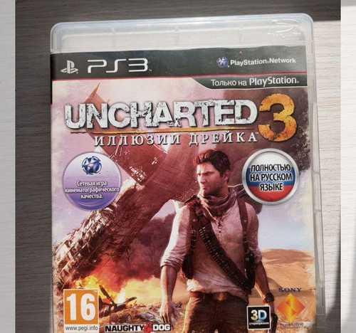 Диск на ps3 Uncharted 3 Иллюзия Дрейка