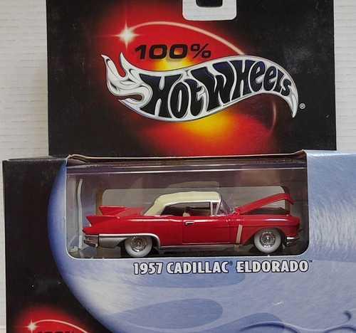 2001 Hot Wheels 100% 1957 Cadillac Eldorado красн