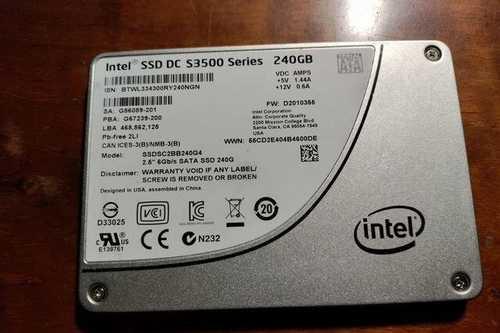 Intel SSD DC S3500 Series 240GB
