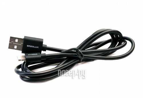 Ergolux USB - Lightning 3А 1.2m Black ELX-CDC0