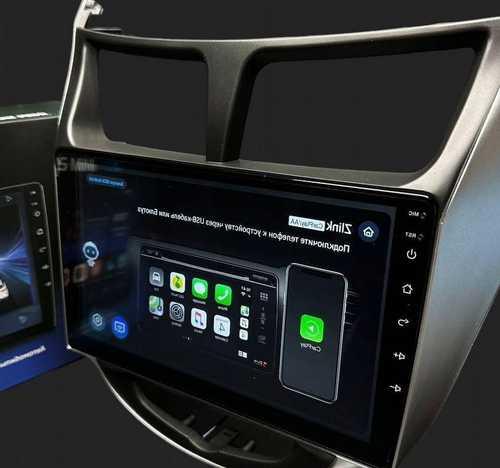 Магнитола android 2 din на Hyundai Solaris 2014