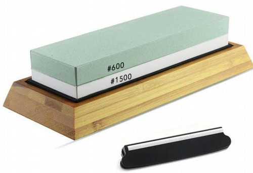 Точильный двухсторонний камень 600-1500 для ножей