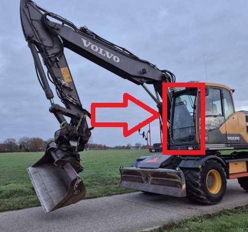 Стекло лобовое экскаватор Volvo ec