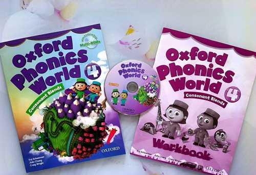 Oxford Phonics World 4 + CD Новый