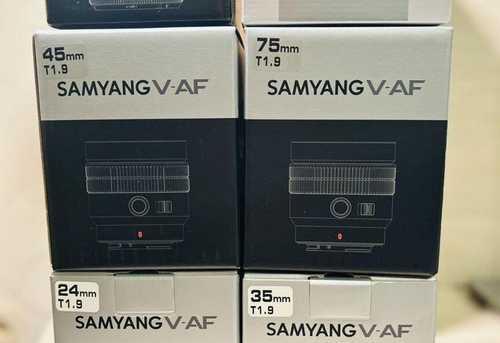 Samyang V-AF 24/35/45/75 (sony) + допы