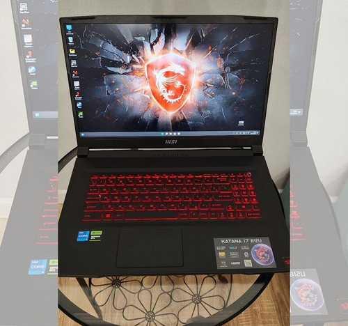 Игровой ноутбук MSI katana 17 B12U, 17.3, 3050