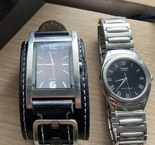 Наручные мужские часы casio и guess