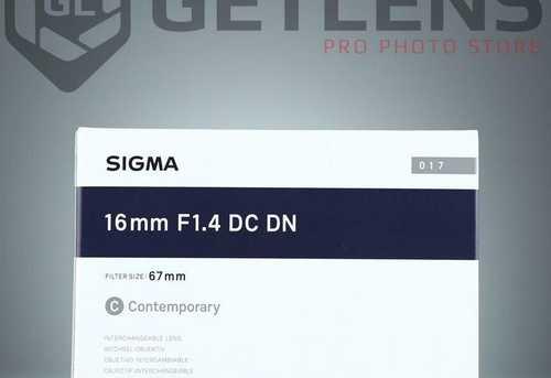 Sigma AF 16mm f/1.4 DC DN Contemporary (Новый)