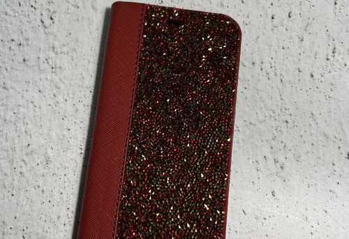 Чехол-книжка Swarovski rock на iPhone 12/12pro