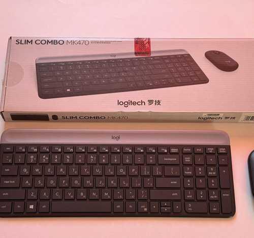 Клавиатура и мышь Logitech Slim Combo MK 470