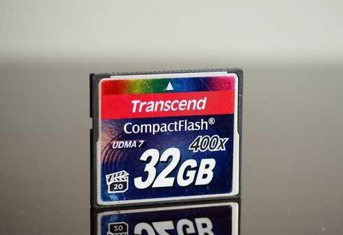 Карта памяти CF Transcend 32Gb 400x