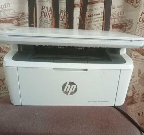 Мфу лазерный HP LaserJet MFP M28w, ч/б, А4, белый